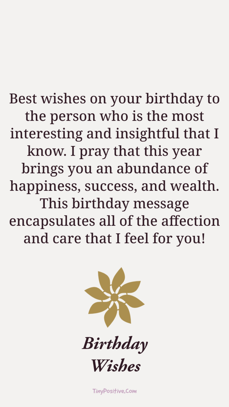 145+ Deep Birthday Wishes & Sentimental Messages – Tiny Positive