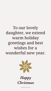 70 Christmas Messages for Daughter - Happy Christmas Wishes – Tiny Positive