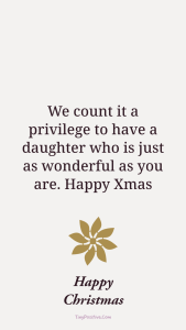 70 Christmas Messages for Daughter - Happy Christmas Wishes – Tiny Positive