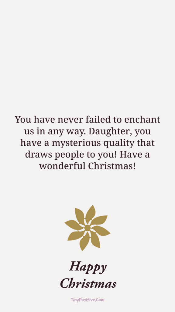 70 Christmas Messages for Daughter - Happy Christmas Wishes – Tiny Positive